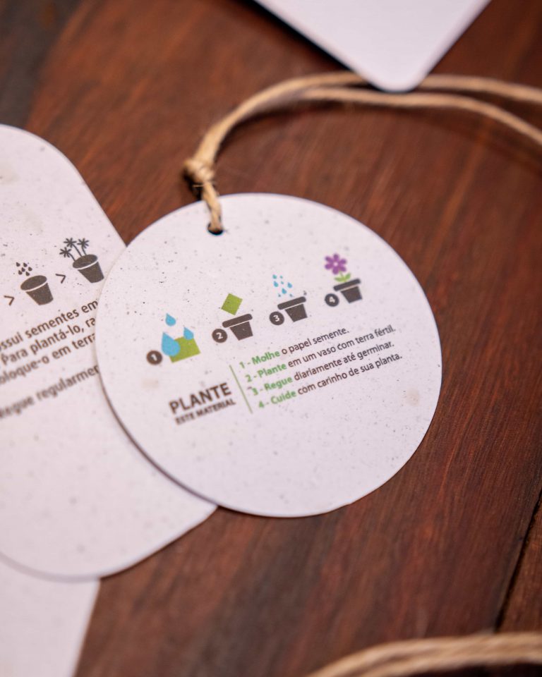 Tags Redondas para Editar - 5 Modelos da Papel Semente
